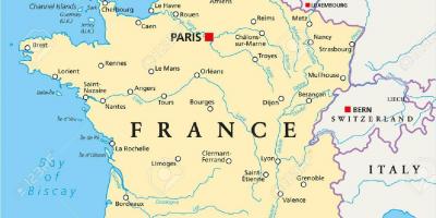 Paris political map - Map of Paris political (Île-de-France - France)